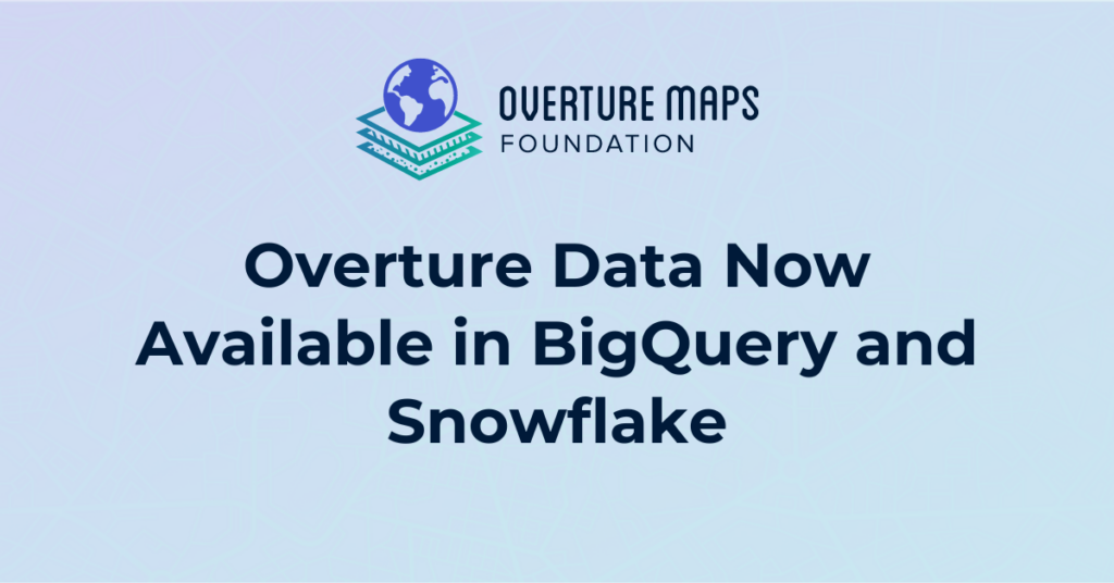 Announcements - Overture Maps Foundation